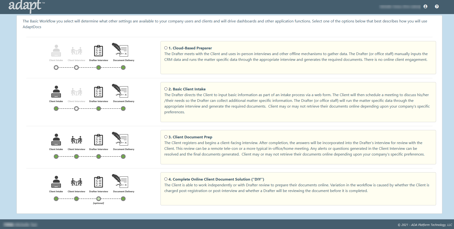 Workflow – ADAPT – Cloud-based Estate Planning Solutions